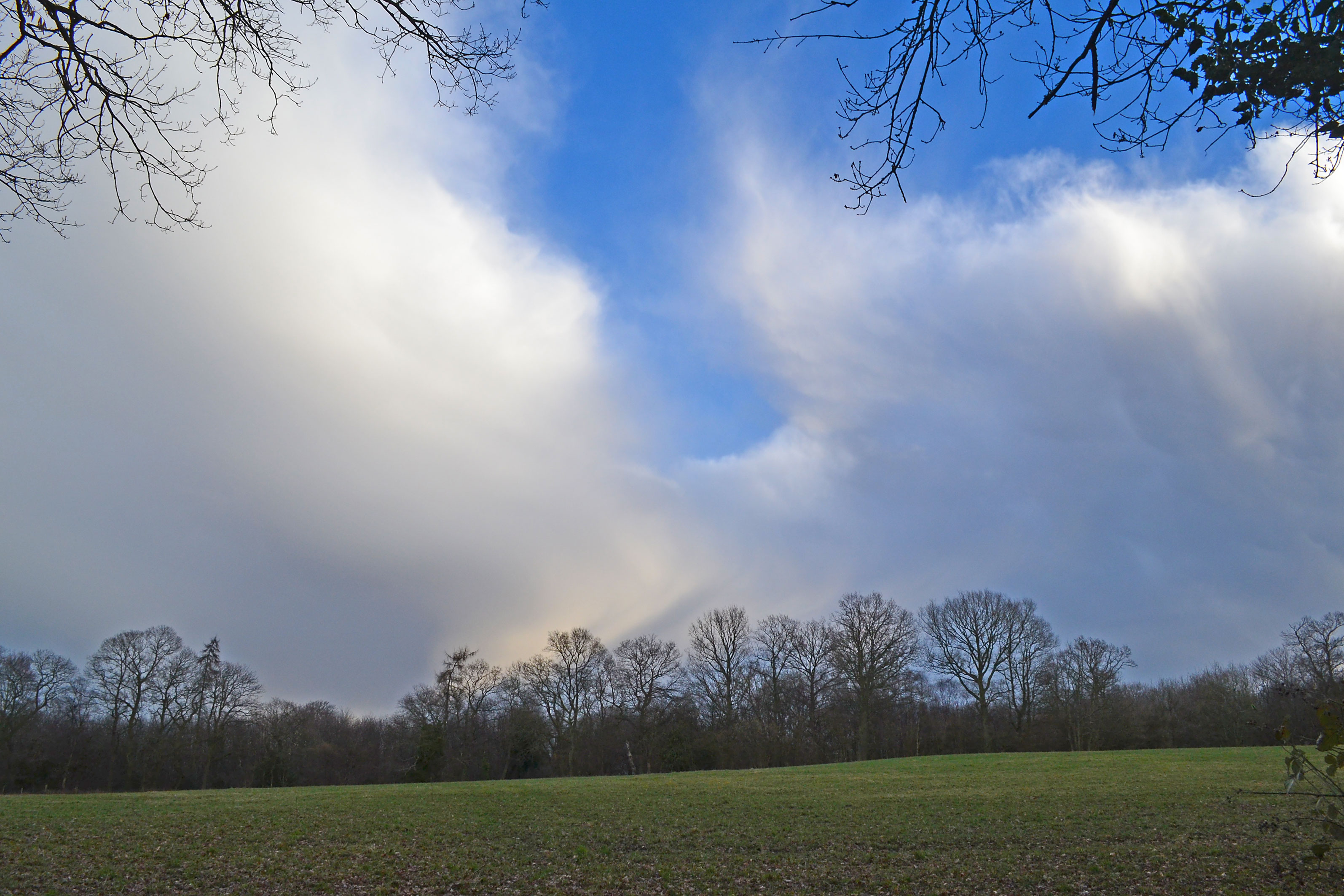 Snow flurries, mud and cloudscapes on the Greensand Ridge – Kent walks ...