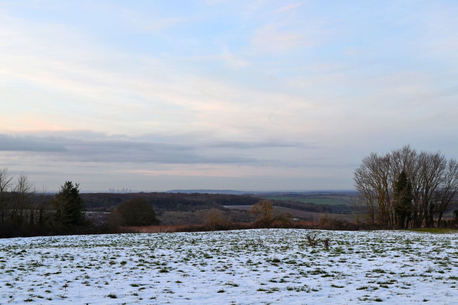 Snow on the North Downs ridge – Kent walks near London